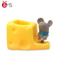 China Cartoon Plastic Pencil Holder For Desk Multi Function EN71 ASTM CPSIA Certificate for sale