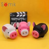 China Pink Pig Plastic Piggy Bank Toy Eco Friendly PVC Material For Kids for sale