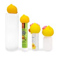 China Vinyl PVC Plastic Toys Yellow Cute Duck Head For Party Decoration for sale