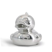 China Electroplated Vinyl Figures Toys Non Phthalate PVC Duck Toys for sale