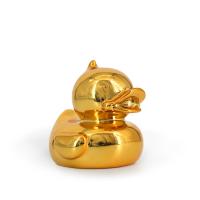 China Electroplated Vinyl Figures Toys Non Phthalate PVC Duck Toys for sale