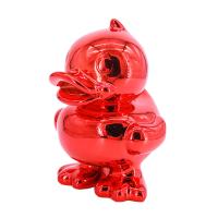 China OEM Fashion PVC Duck Toys Cartoon Character Gift Electroplated Duck for sale