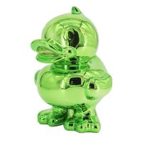 China OEM Fashion PVC Duck Toys Cartoon Character Gift Electroplated Duck for sale