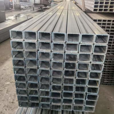 China 201 Galvanized Steel Rectangular Tube Q235B 316 80mm For Maintenance for sale