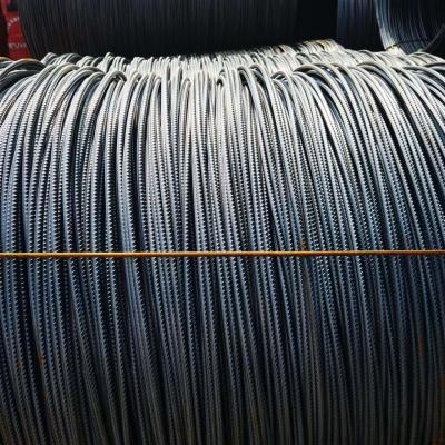 China Hot Rolled Deformed Steel Rebar Coil 6mm HRB400 Ribbed Steel Bar for Construction for sale