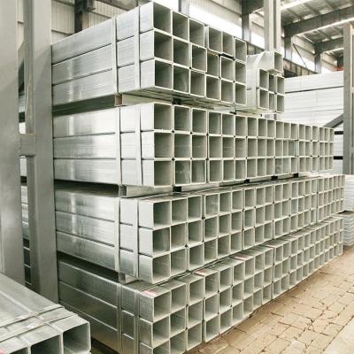 China Hot Dipped Galvanized Steel Square Tube 100x100mm Hollow Section Pipe for sale