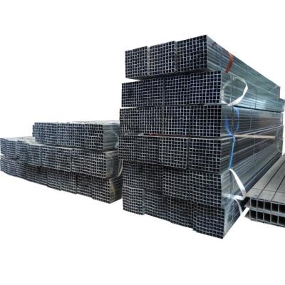 China Hot Rolled Galvanized Steel Square Tube Q235B Z60 Z100 Zinc Coating 20x20mm for sale