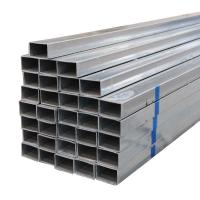 China Galvanized Steel Square Pipe 6.4M Hot Dip Galvanized Seaworthy Package for sale