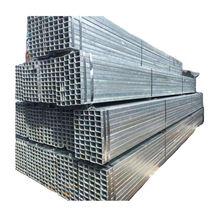 China Painted Galvanized Rectangular Steel Pipe Threaded Ends 6m Length ERW for sale