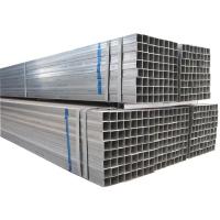 China Hot Dip Galvanized Steel Square Pipe 6m Length Low Pressure Fluid Tube for sale