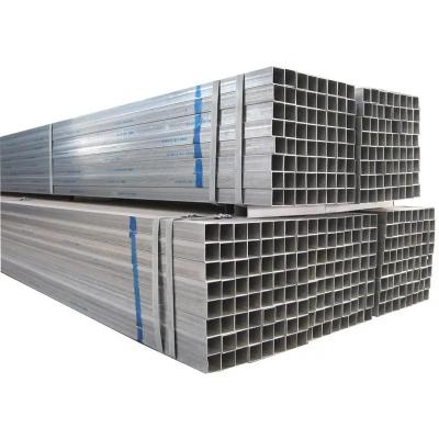 China Hot Dip Galvanized Steel Square Pipe 6m Length Low Pressure Fluid Tube for sale