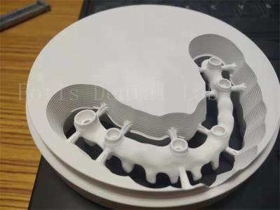 China Customizable Zirconia Dental Implant Crown Polished Surface Treatment for Implant Systems for sale