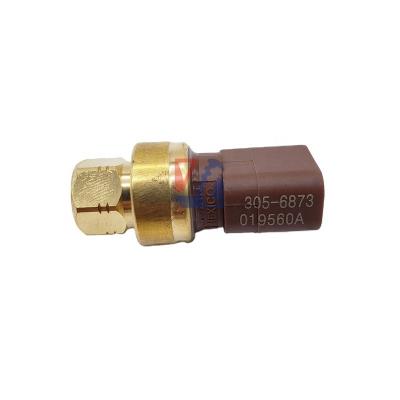 China JUYULONG High Quality 305-6873 019560A  Fuel Common Rail Pressure Sensor for CAT  Excavator Construction Machinery Parts for sale