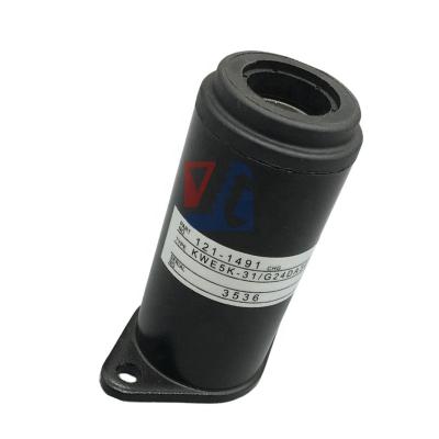China JUYULONG  for  320B 320C 320D Safety Lock Solenoid Valve Coil 121-1491 pilot Lock Coil Construction Machinery Parts for sale