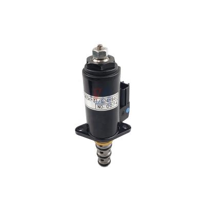 China JUYULONG Excavator Parts for  Solenoid Valve Kobelco SK200-3 SK200-5 SK200-6 SK330-6E S YN35V00021F1 KWE5K-31 G24YB40 for sale