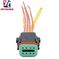 China JUYULONG Is Suitable for CAT312/320B/C/D Hook Oil Door Motor Plug 7-wire Male/female Plug Construction Machinery Parts for sale