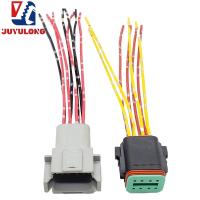 China JUYULONG Is Suitable for CAT312/320B/C/D Hook Oil Door Motor Plug 7-wire Male/female Plug Construction Machinery Parts for sale