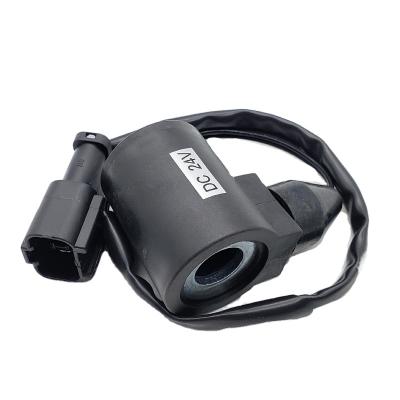China JUYULONG Is Suitable for Komatsu PC60-7 120 200-6 Rotary Travel Brake Solenoid Valve Coil Construction Machinery Parts for sale