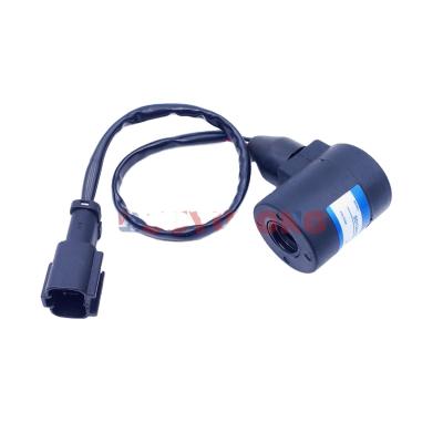 China JUYULONG Rotary pilot Safety Lock Solenoid Valve Coil for Komatsu 60-6 60-7 100 120-5-6 Construction Machinery Parts for sale