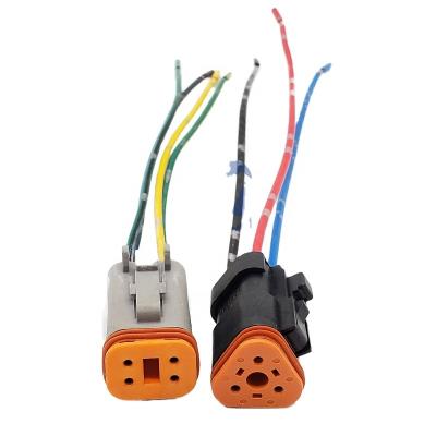China JUYULONG for  Komatsu PC130 PC200 PC240 PC360-7 Throttle Motor Locator Pressure Switch Sensor Plug Three Wire for sale