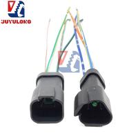 China JUYULONG for  Komatsu PC130 PC200 PC240 PC360-7 Throttle Motor Locator Pressure Switch Sensor Plug Three Wire for sale