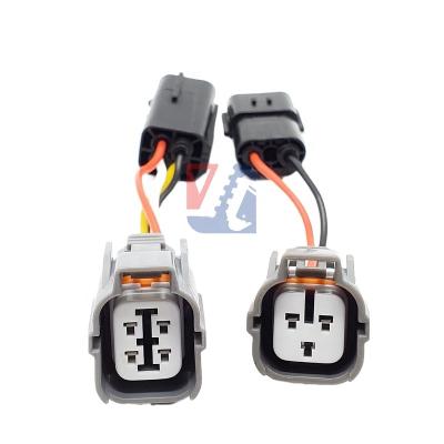 China JUYULONG CT4-0051M Connector Wire 4pin Female for  Headlight Plug for KOBELCO Excavator Parts for sale