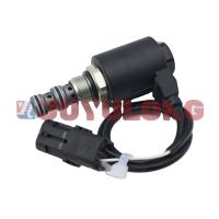 China JUYULONG High Quality Pilot Rotary Safety Lock Solenoid Valve Coil Spool for Sany SY55 60 75-9-10 Construction Machinery Parts for sale