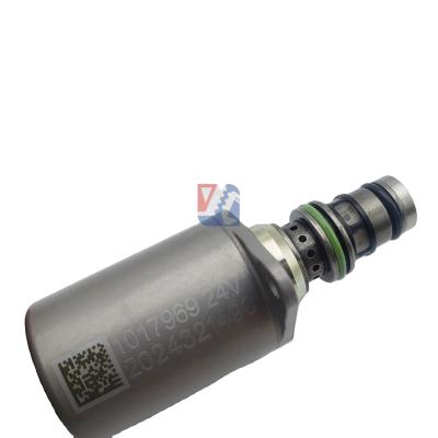 China JUYULONG Hydraulic Pump Solenoid Valve 1017969 24V for Sany Excavator SY215 SY325 Construction Machinery Parts for sale