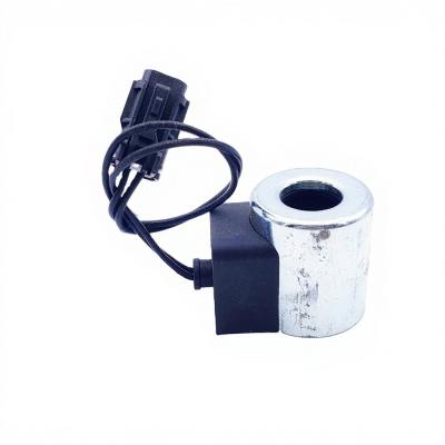 China JUYULONG Safety Lock Rotary Solenoid Valve Coil for Sany 75 Lovol 60 60 85 135  Excavator  Construction Machinery Parts for sale