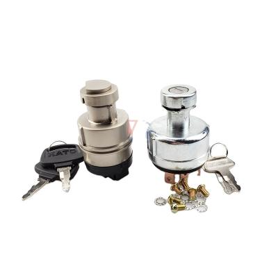 China JUYULONG Hot Selling Excavator Parts for KATO Ignition Switch HD450 512 700 820 1023 Start Electric Door Lock for sale