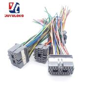China JUYULONG Custom Auto Radio ISO Wiring Harness 16 Pin Stereo Wire Cable Harness Automotive Wire Cable Assembly  Engineering Parts for sale