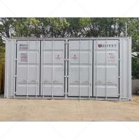 China Galvanized Steel Outdoor Gas Cylinder Storage Container with Anti-leakage and Modular Design for Secure Gas Transmission for sale