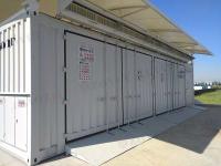 China Weather Resistant Outdoor Gas Cylinder Storage Container with High Precision Flow Control and Customized Design for sale