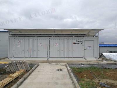 China Explosion proof Fireproof Outdoor Gas Cylinder Storage Container with Customized Mobile Central Gas Supply for Industrial Sites for sale