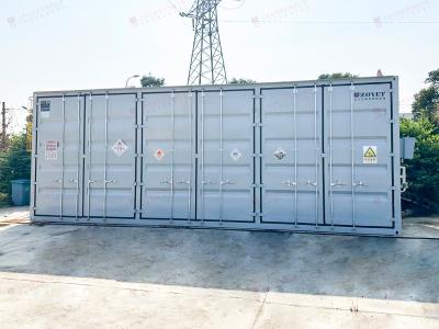 China 20Ft Fire Or Electric Heated Asphalt Bitumen Tank Container With Customized Door for sale