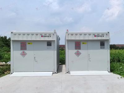 China Flammable Storage Buildings 4 Hour Fire Rated Outdoor Dangerous Goods Storage Container for sale