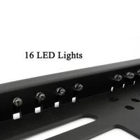 China Europe License Plate Frame Car Rear View Camera Waterproof Night Vision Reverse Backup Camera Led Light Parking System 16LED(S308) for sale