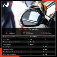 China Front Driver Black Power Mirror with 3-Pin for Honda Civic 2016-2021 1.5L 2.0L for sale