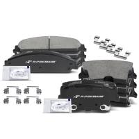 China 8pcs Front & Rear Ceramic Brake Pads with Sensor for Chrysler 300 Dodge Challenger Charger Magnum for sale