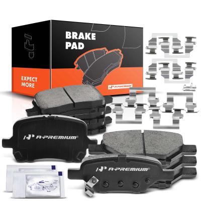 China 8pcs Front & Rear Ceramic Brake Pads with Sensor for Chevrolet Malibu 04-12 Cobalt Pontiac Saturn for sale