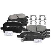 China 8pcs Front & Rear Ceramic Brake Pads with Sensor for Chevrolet Malibu 04-12 Cobalt Pontiac Saturn for sale