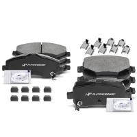 China 8pcs Front & Rear Ceramic Brake Pads with Sensor for Chrysler Town & Country Dodge Grand Caravan for sale