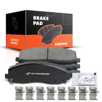 China 4pcs Front Driver & Passenger Ceramic Brake Pads with Sensor for Chrysler Town & Country Dodge Journey Jeep Wrangler for sale
