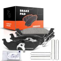 China 4pcs Rear Driver & Passenger Ceramic Brake Pads with Sensor for Ford F-150 2004-2011 Lincoln Mark LT 2006 2007 2008 for sale