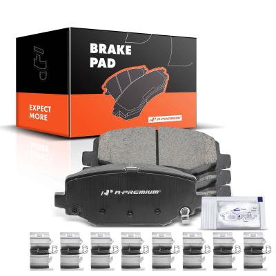 China 4pcs Rear Driver & Passenger Ceramic Brake Pads with Sensor for Dodge Journey Ram Chrysler Town & Country Volkswagen for sale