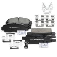 China 8pcs Front & Rear Ceramic Brake Pads with Sensor for Honda Accord 2008-2012 Acura TSX 2009-2014 for sale