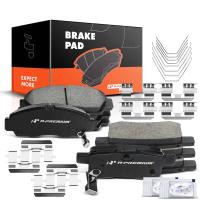 China 8pcs Front & Rear Ceramic Brake Pads with Sensor for Honda Accord 2008-2012 Acura TSX 2009-2014 for sale