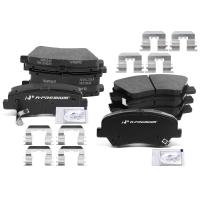 China 8pcs Front & Rear Ceramic Brake Pads with Sensor for Hyundai Elantra 2011-2016 Veloster Kia Forte for sale