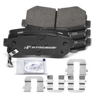 China 4pcs Rear Driver & Passenger Ceramic Brake Pads with Sensor for Hyundai Elantra Sonata Tucson Kia Sportage Cadenza for sale