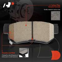 China 4pcs Rear Driver & Passenger Ceramic Brake Pads with Sensor for Hyundai Elantra 07-10 Azera Sonata XG300 XG350 Kia for sale